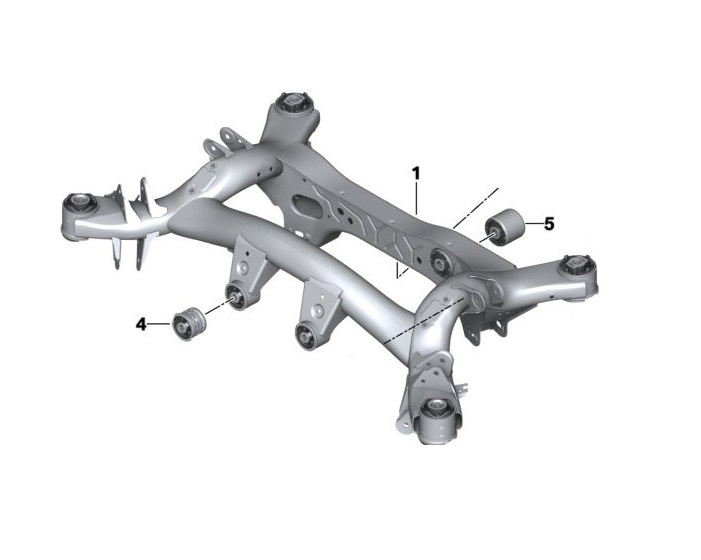 Rear Lightweight Tubular Subframe Toyota Supra A90 A91 - VERKLINE